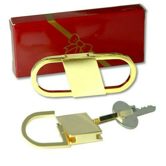 Key Ring | Other | Pull Twist Key Ring Gold Plate Dual Sided Nwt | Poshmark